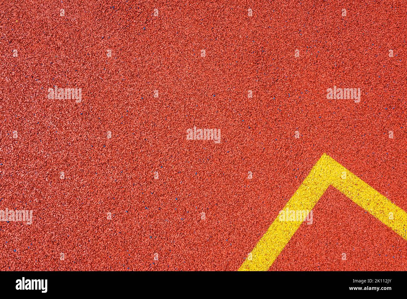 Colorful sports court background. Top view to red field rubber ground ...