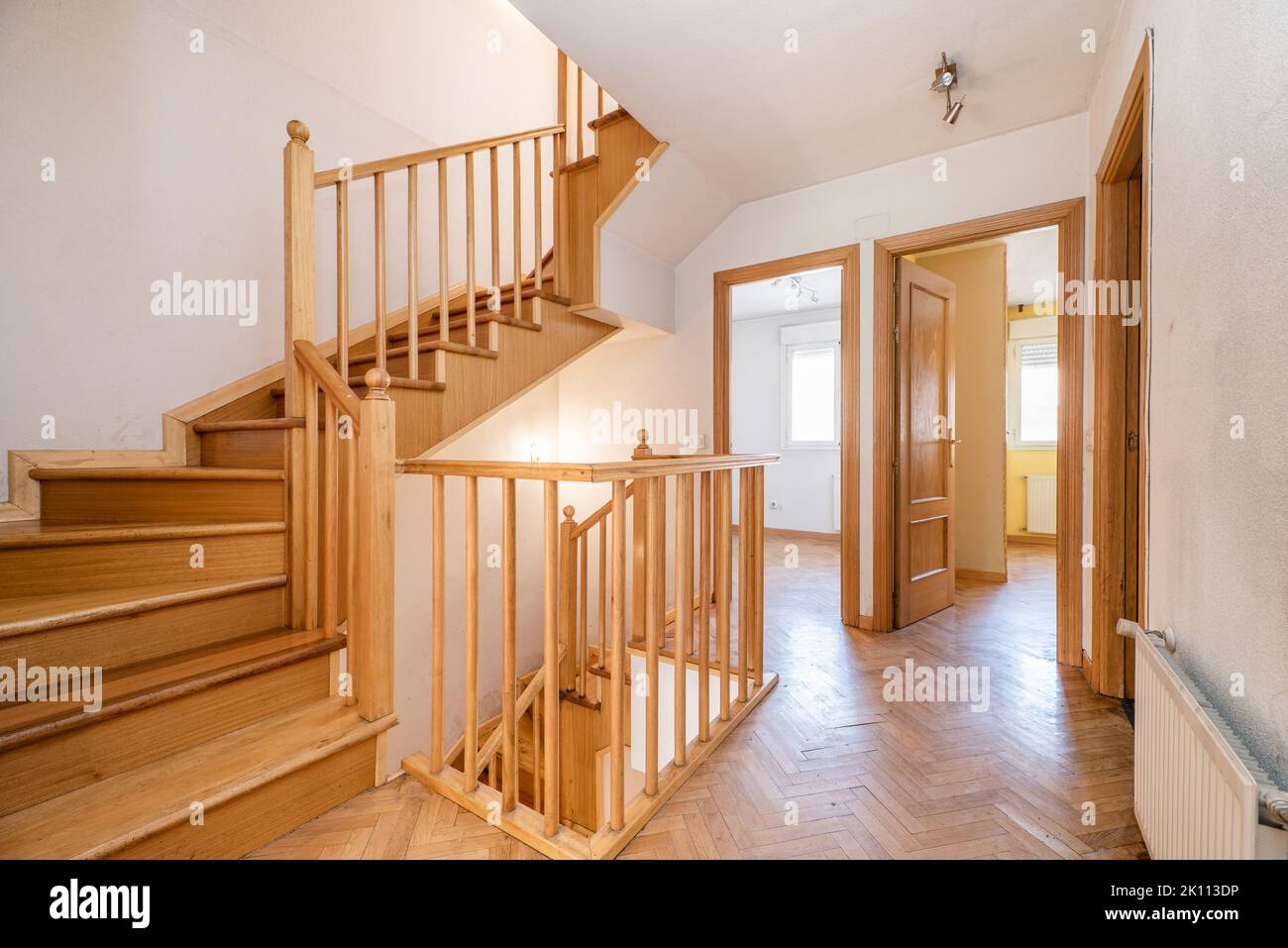 Family home hallway stairs hi-res stock photography and images - Alamy