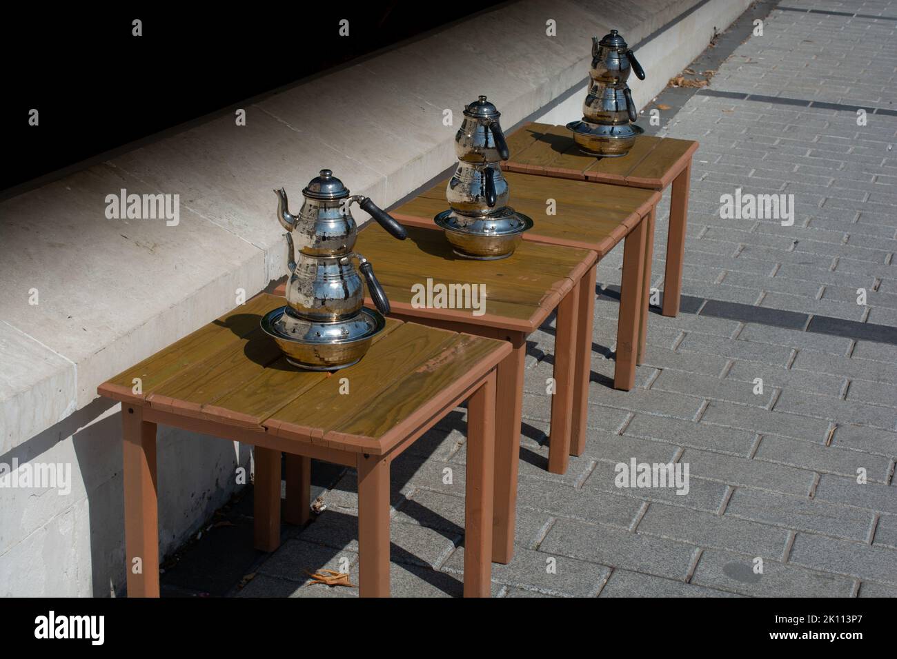 Turkish tea pot made in a traditional style Stock Photo - Alamy