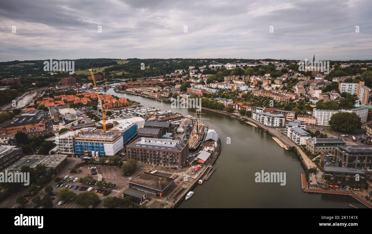 aerial view of Bristol, United Kingdom Stock Photo - Alamy