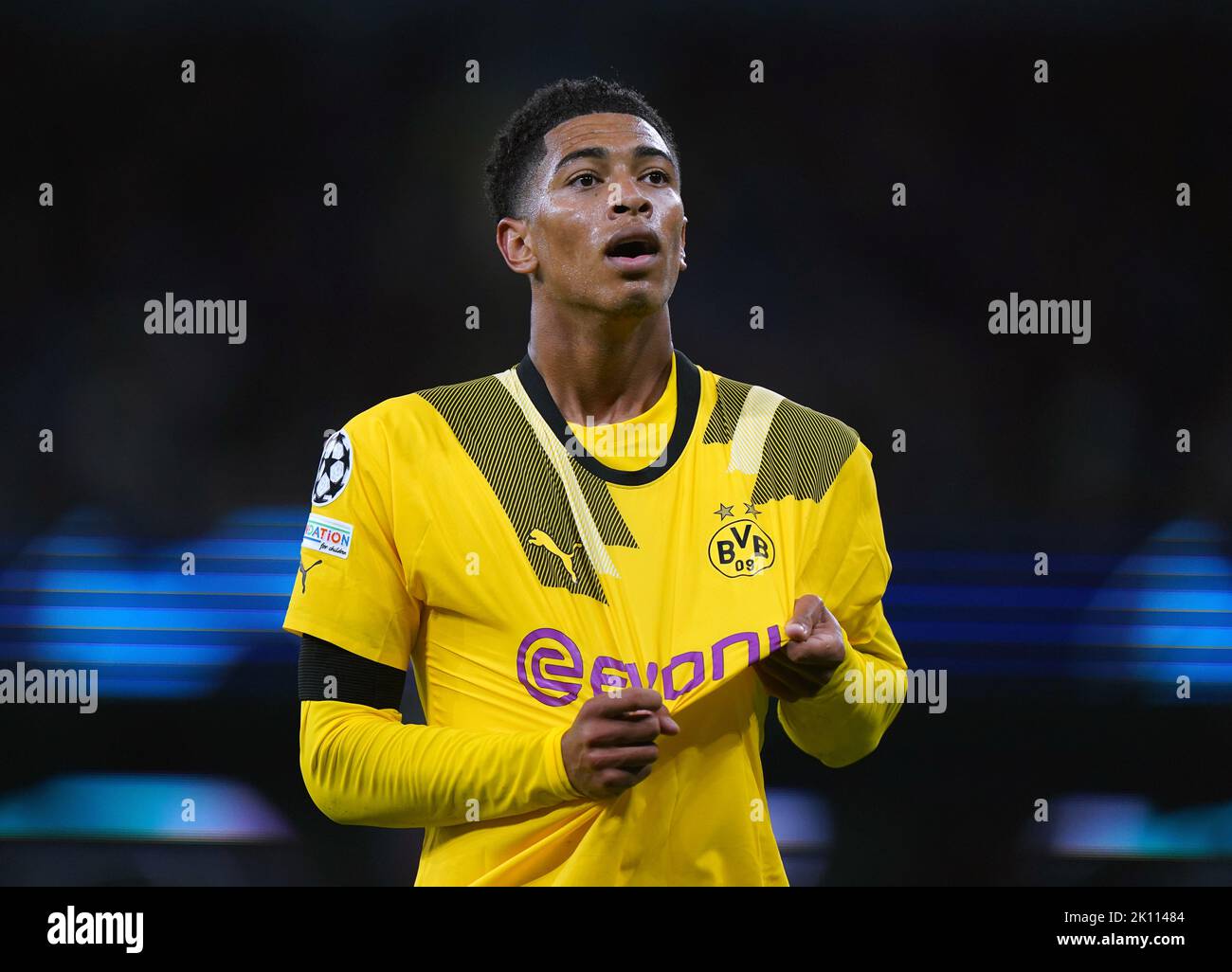 Borussia Dortmund's Jude Bellingham celebrates scoring their side's ...