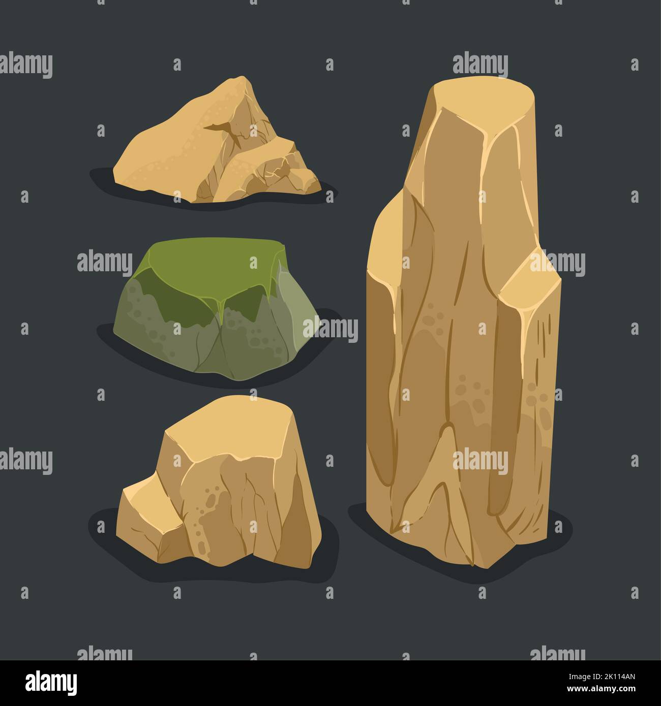 rocks big set Stock Vector Image & Art - Alamy