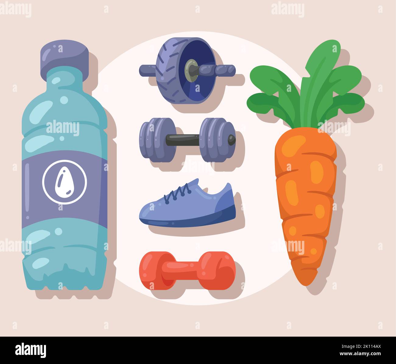 healthy lifestyle, icon set Stock Vector Image & Art - Alamy