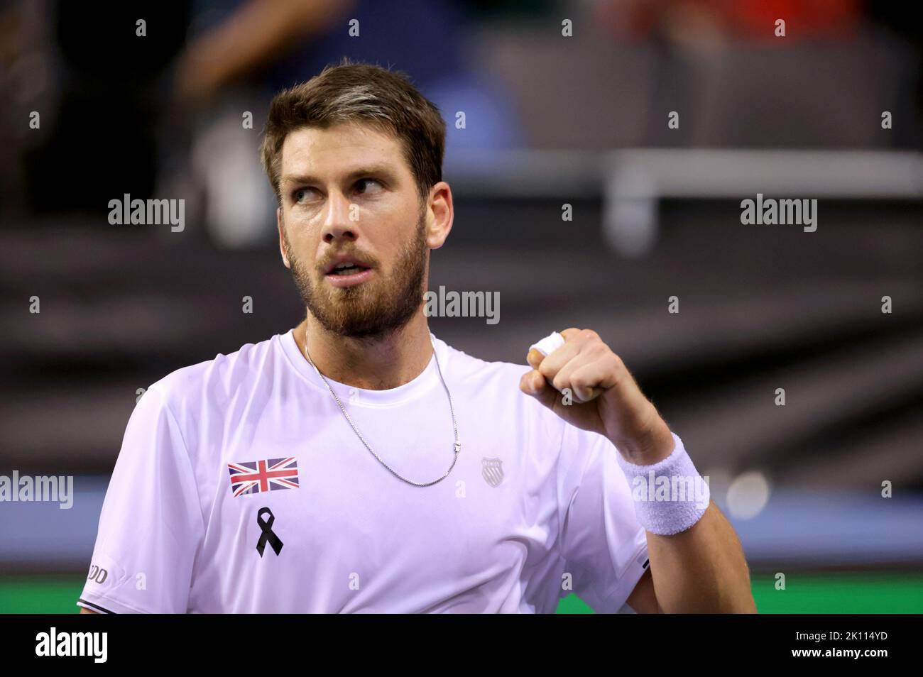 Great Britain's Cameron Norrie celebrates whilst competing against USA ...