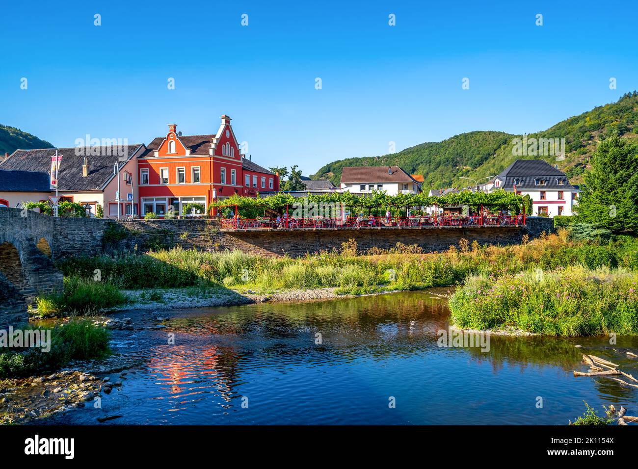 Nepomuk Bridge, Rech im Ahrtal, Germany Stock Photo - Alamy