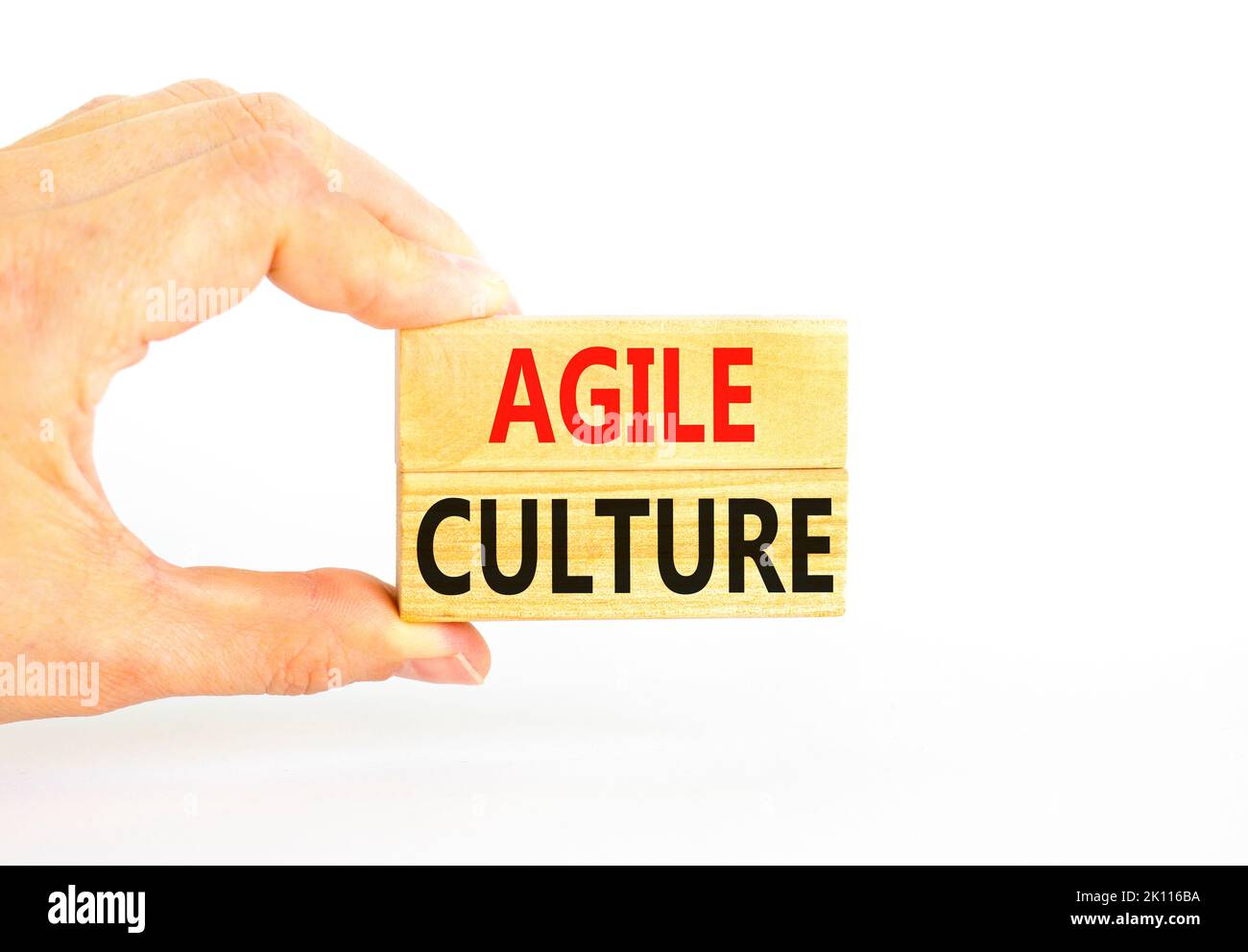 Agile Culture Symbol Concept Words Agile Culture On Wooden Blocks