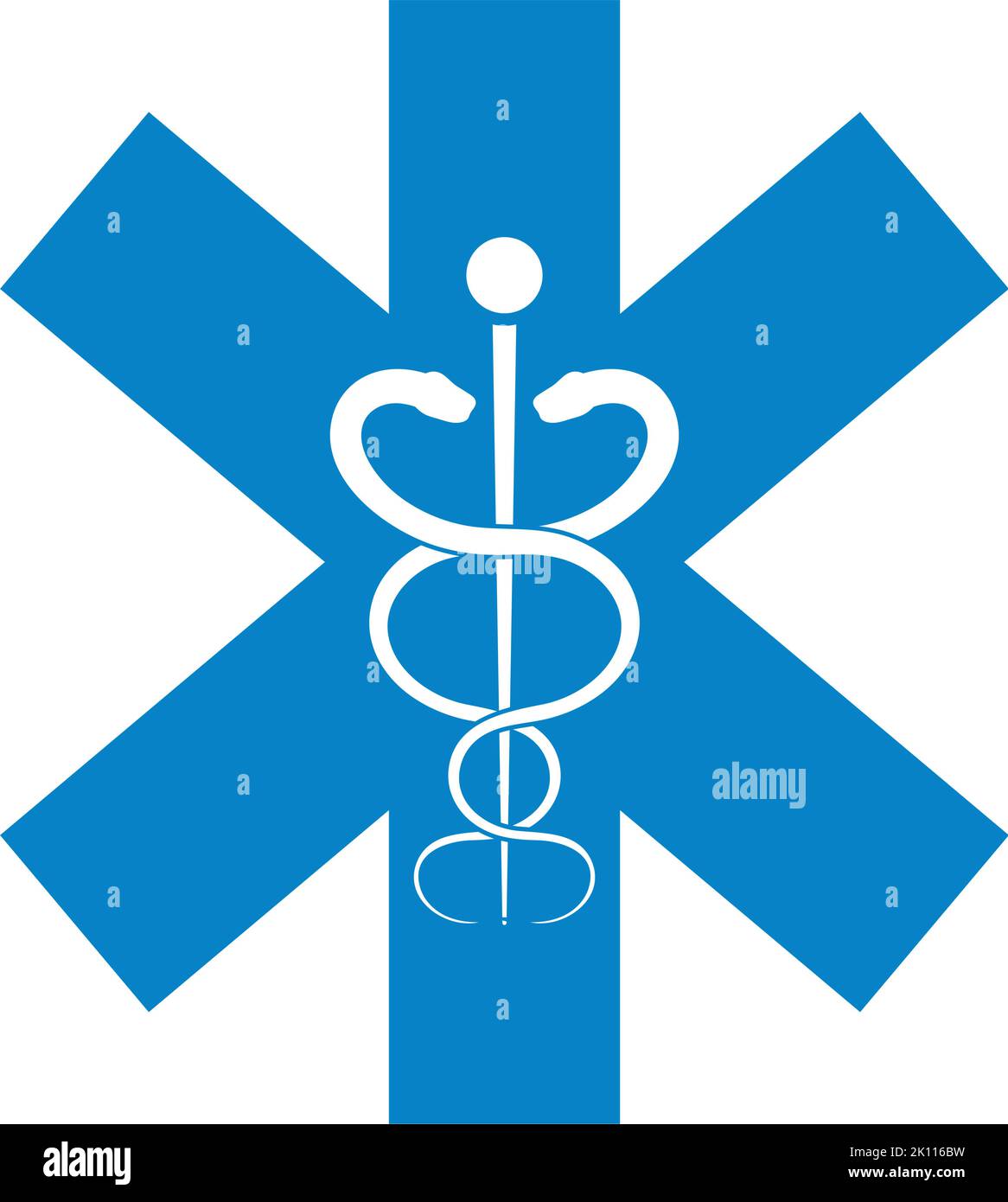 caduceus symbol in cross icon Stock Vector Image & Art - Alamy
