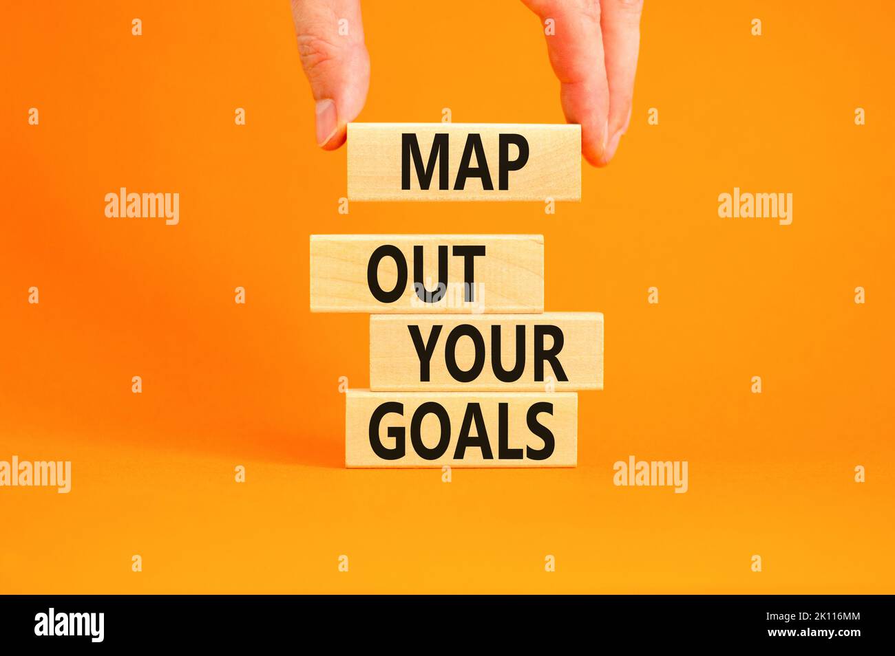Support and map out your goals symbol. Concept words Map out your goals ...
