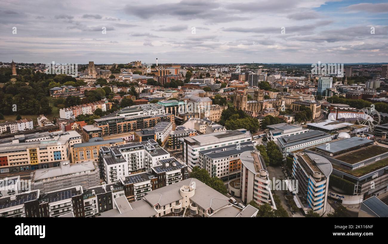 aerial view of Bristol, United Kingdom Stock Photo - Alamy