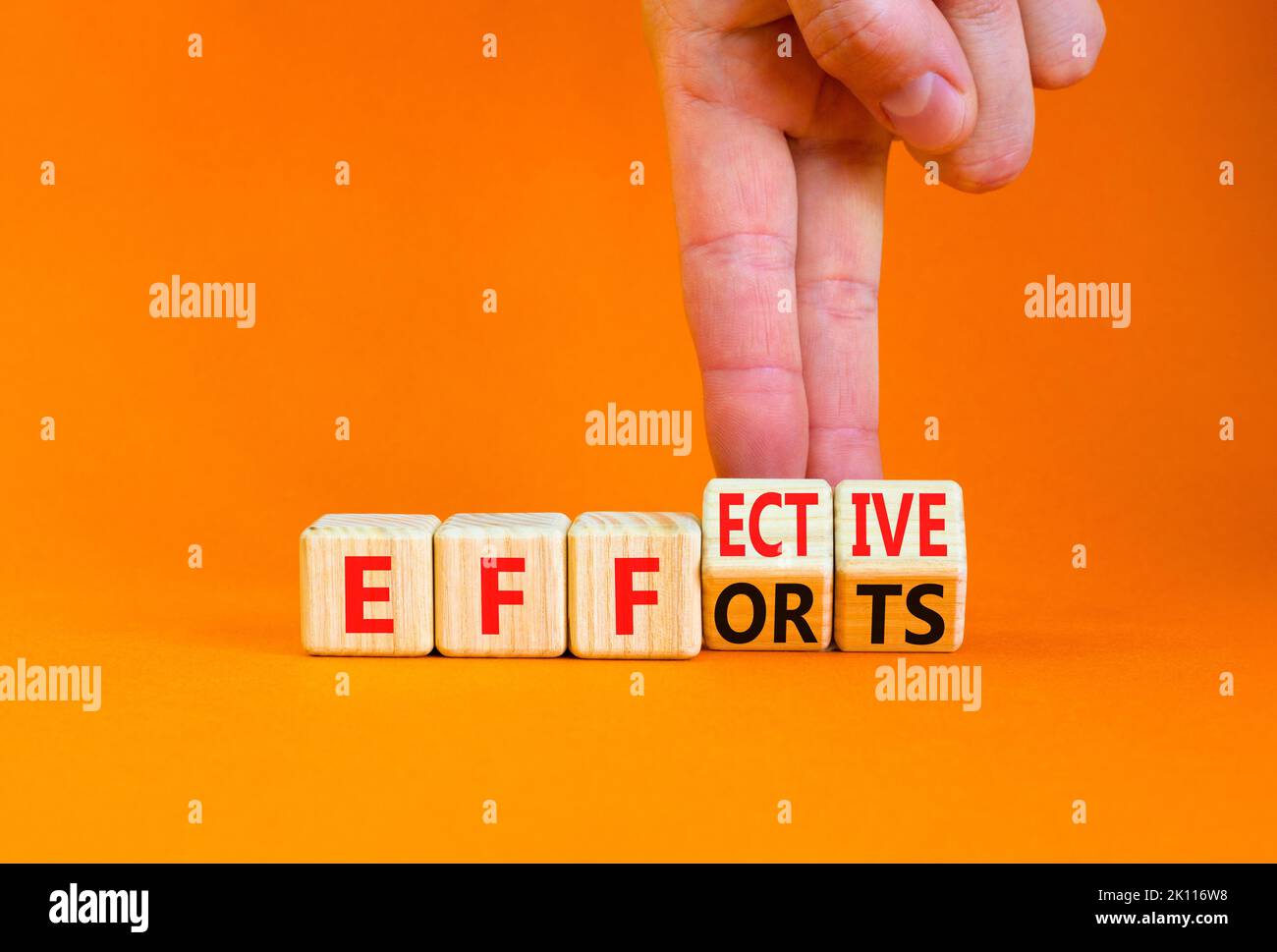 Effective efforts symbol. Concept words Effective efforts on wooden ...