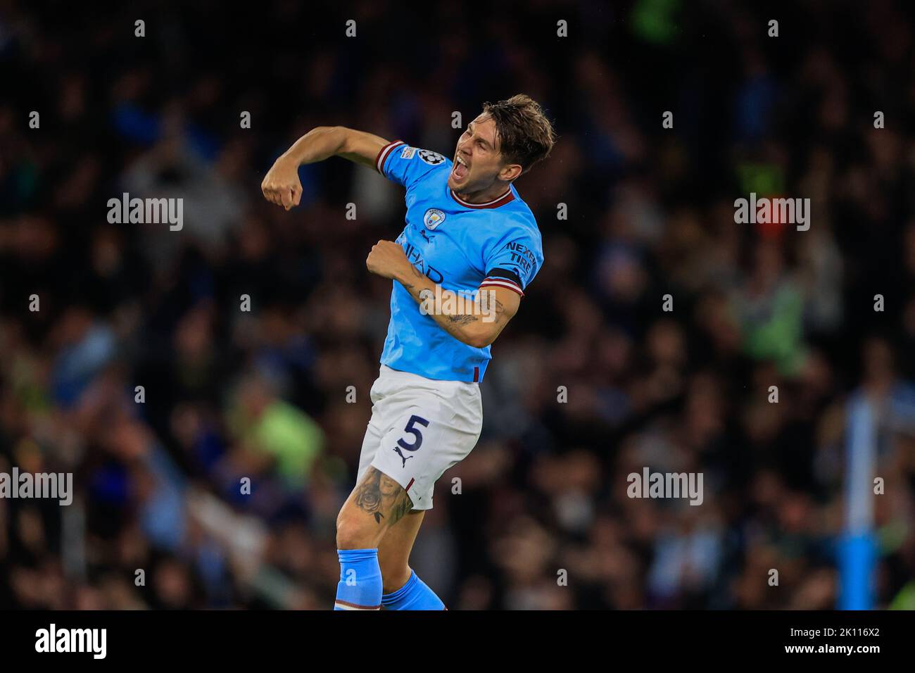 Manchester, UK. 14th Sep, 2022. John Stones #5 of Manchester City ...