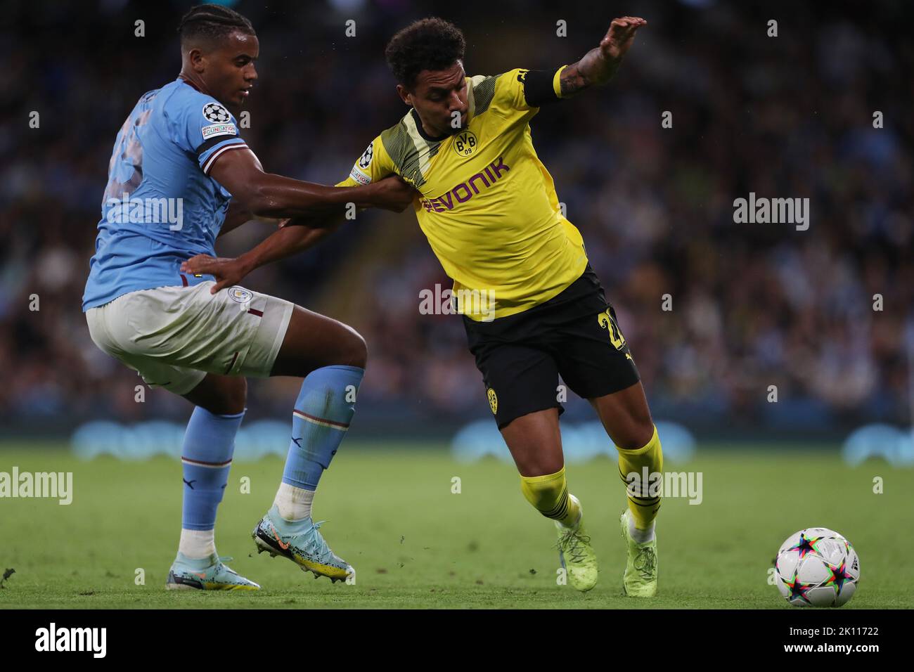 Manchester, UK. 14th September 2022. Manchester City's Manuel Akanji ...