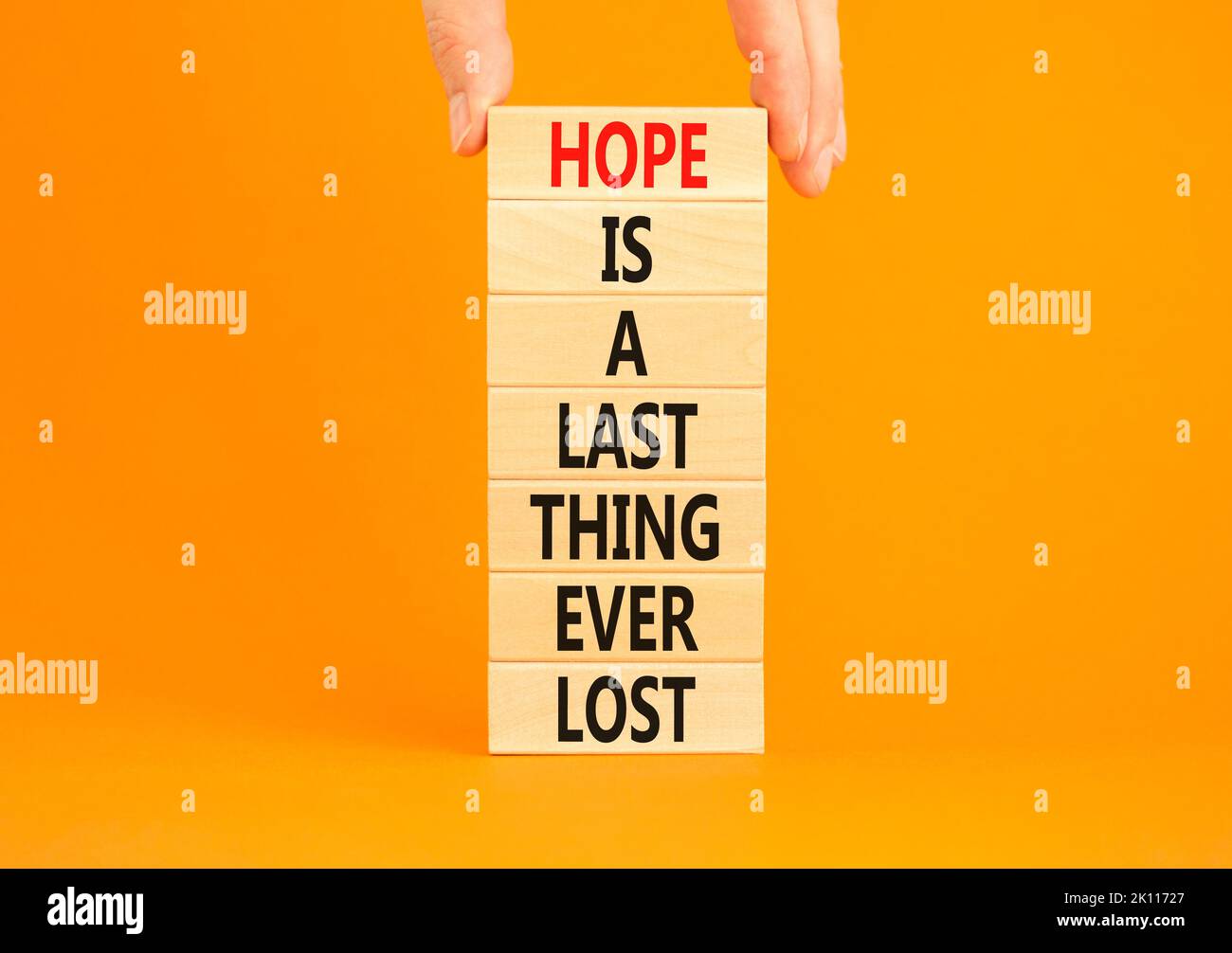 Do not lost hope symbol. Concept words Hope is a last thing ever lost ...