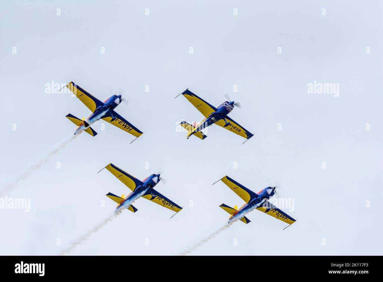 Bucharest, Romania, 4 Sep 2022: Airshow with planes performing ...
