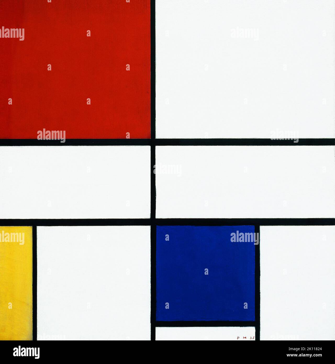 Piet Mondrian (1872-1944). Dutch painter. Composition C (No.III) with ...