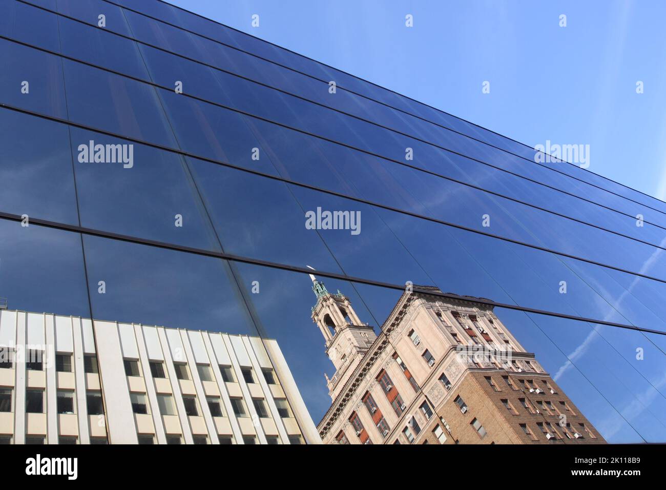 Buildings reflected in glass wall hi-res stock photography and images ...