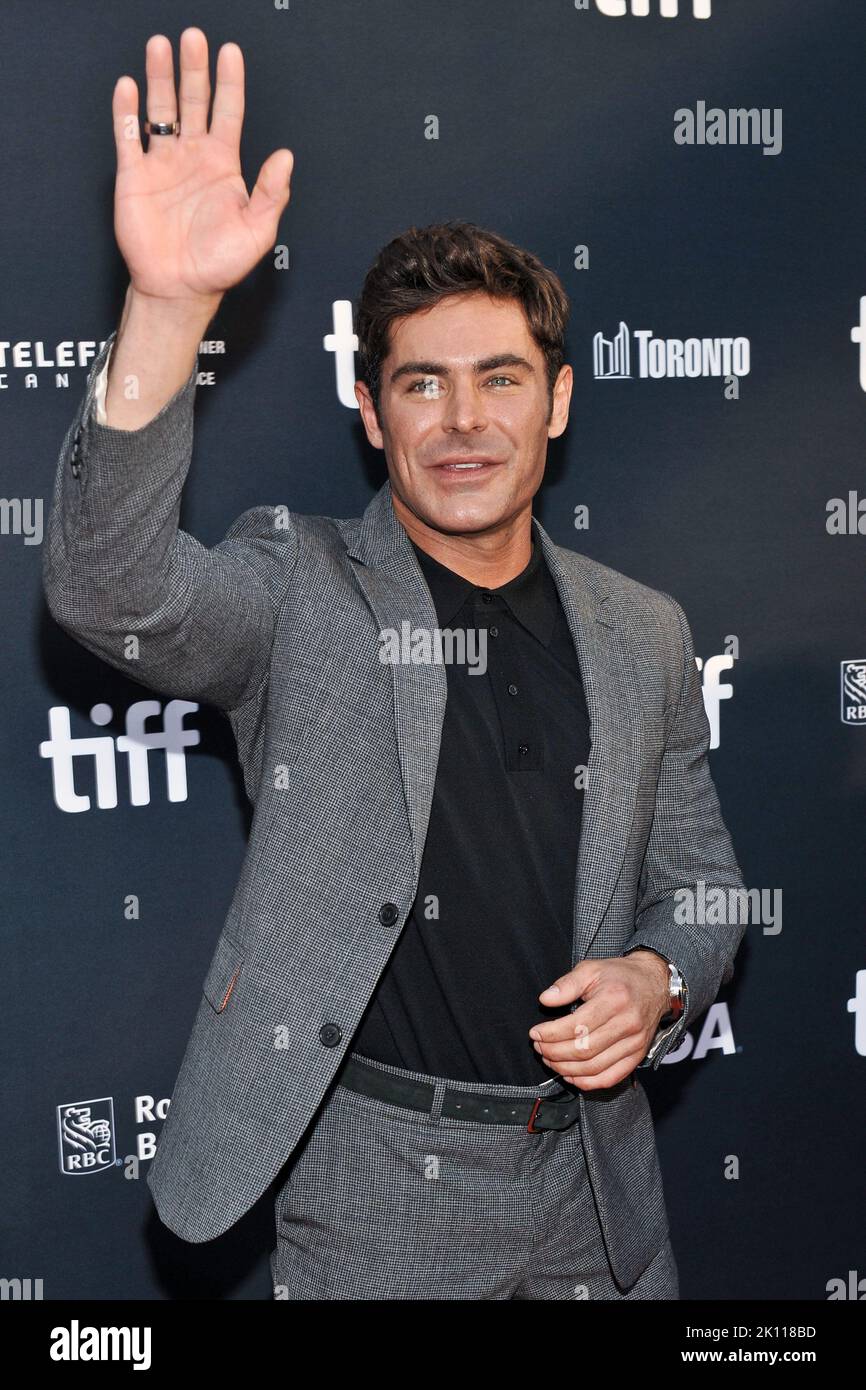 Toronto, Ontario, Canada. 13th Sep, 2022. Zac Efron. 2022 Toronto ...