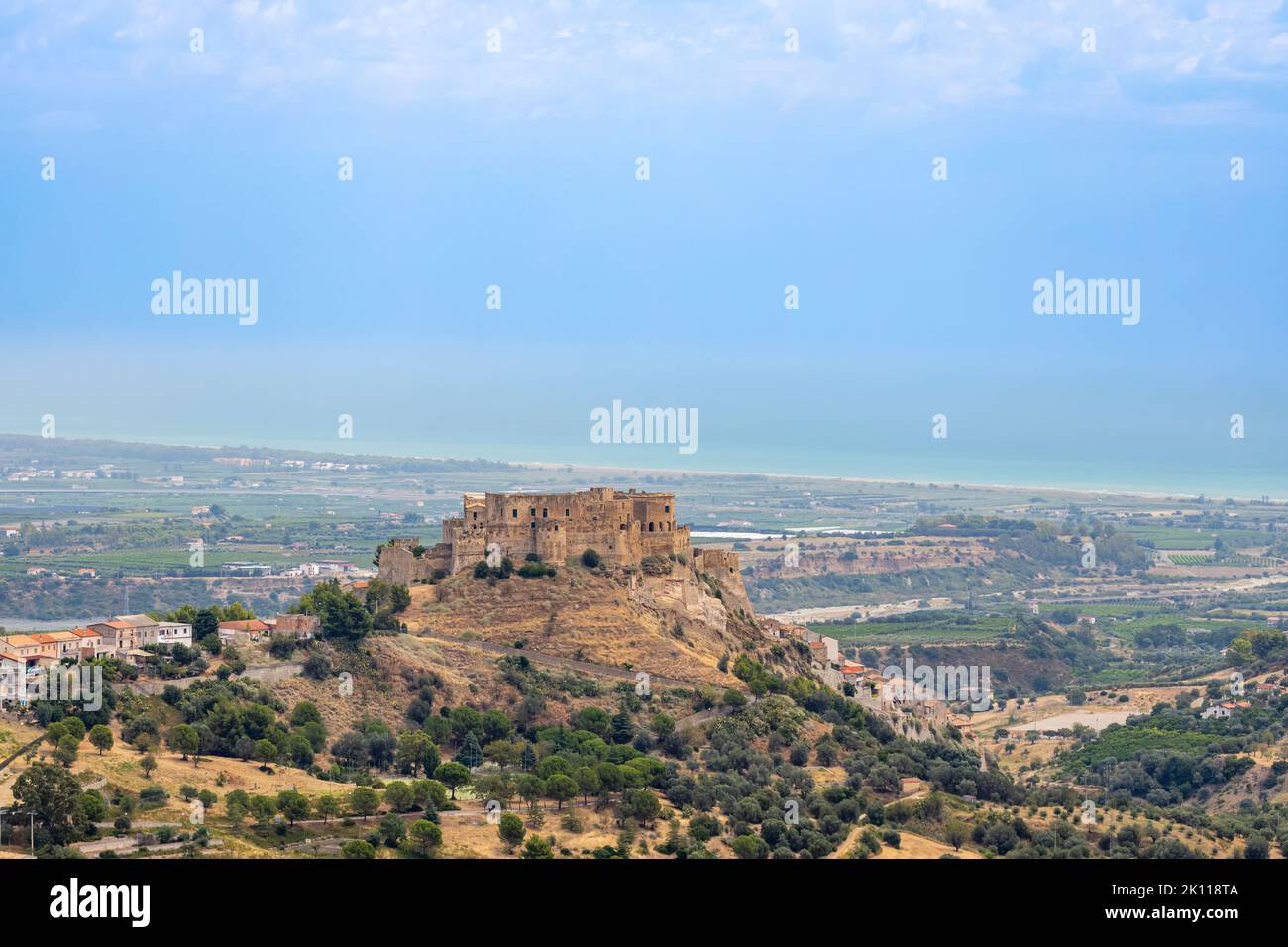 Rocca Imperiale castle in Cosenza province, Calabria, Italy Stock Photo ...