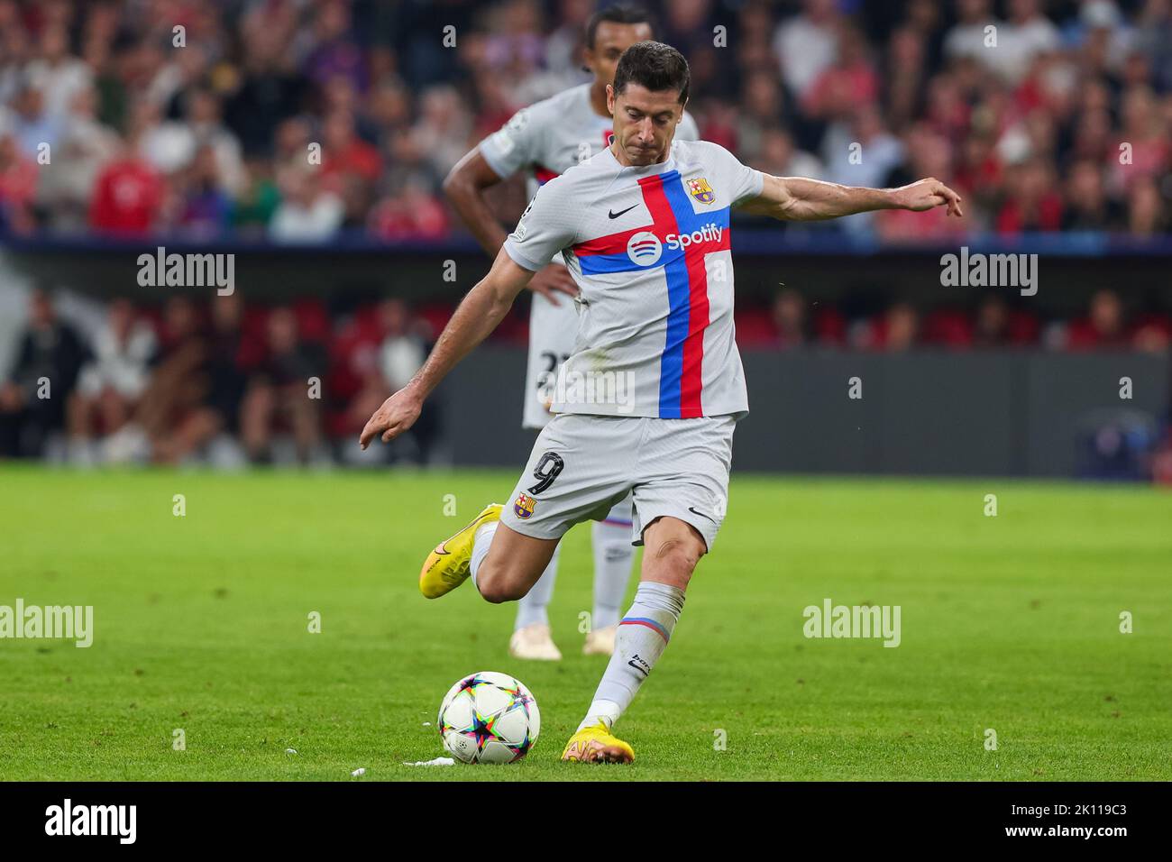 Robert Lewandowski of FC Barcelona during the UEFA Champions League ...