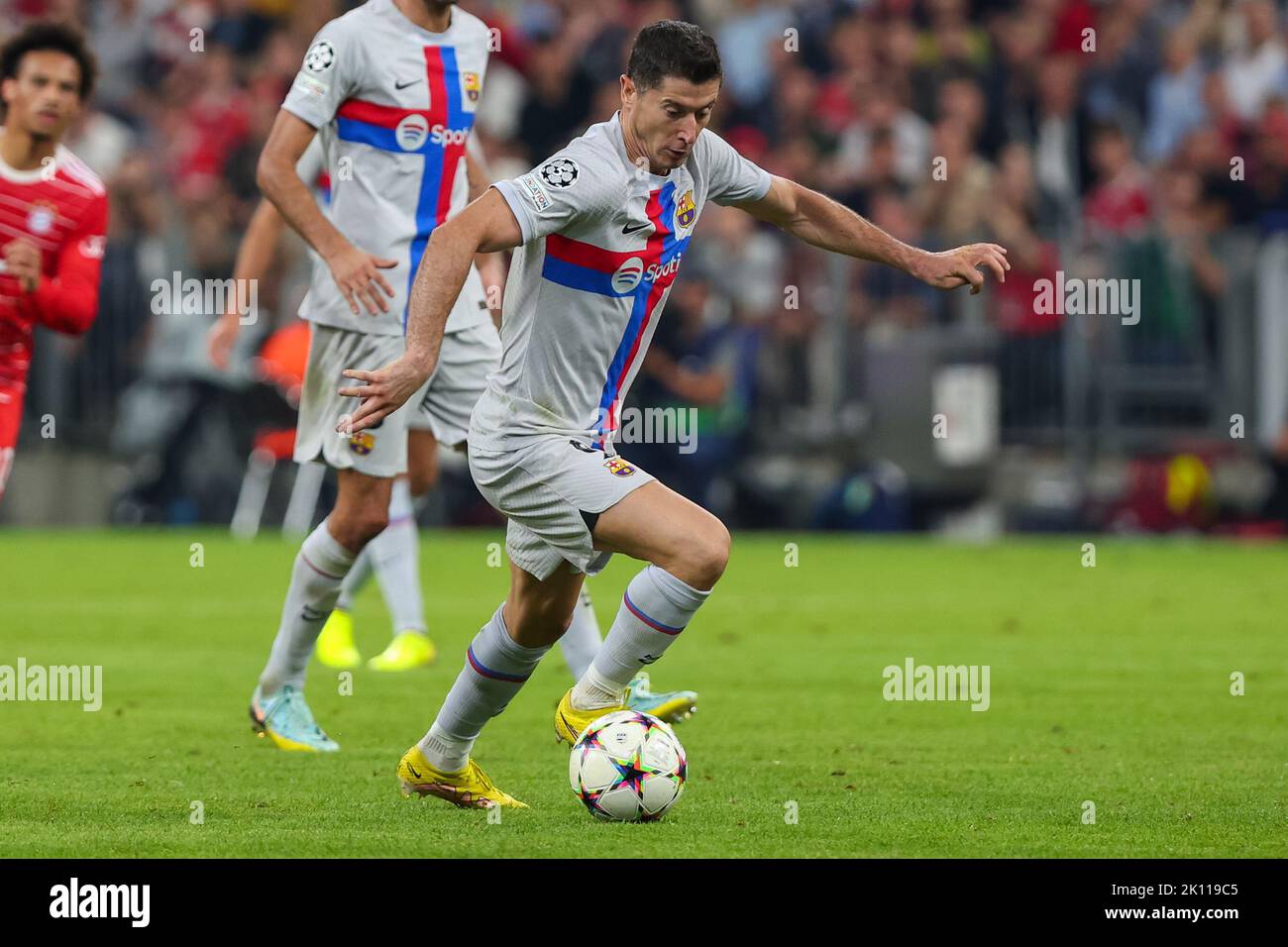 Robert Lewandowski of FC Barcelona during the UEFA Champions League ...