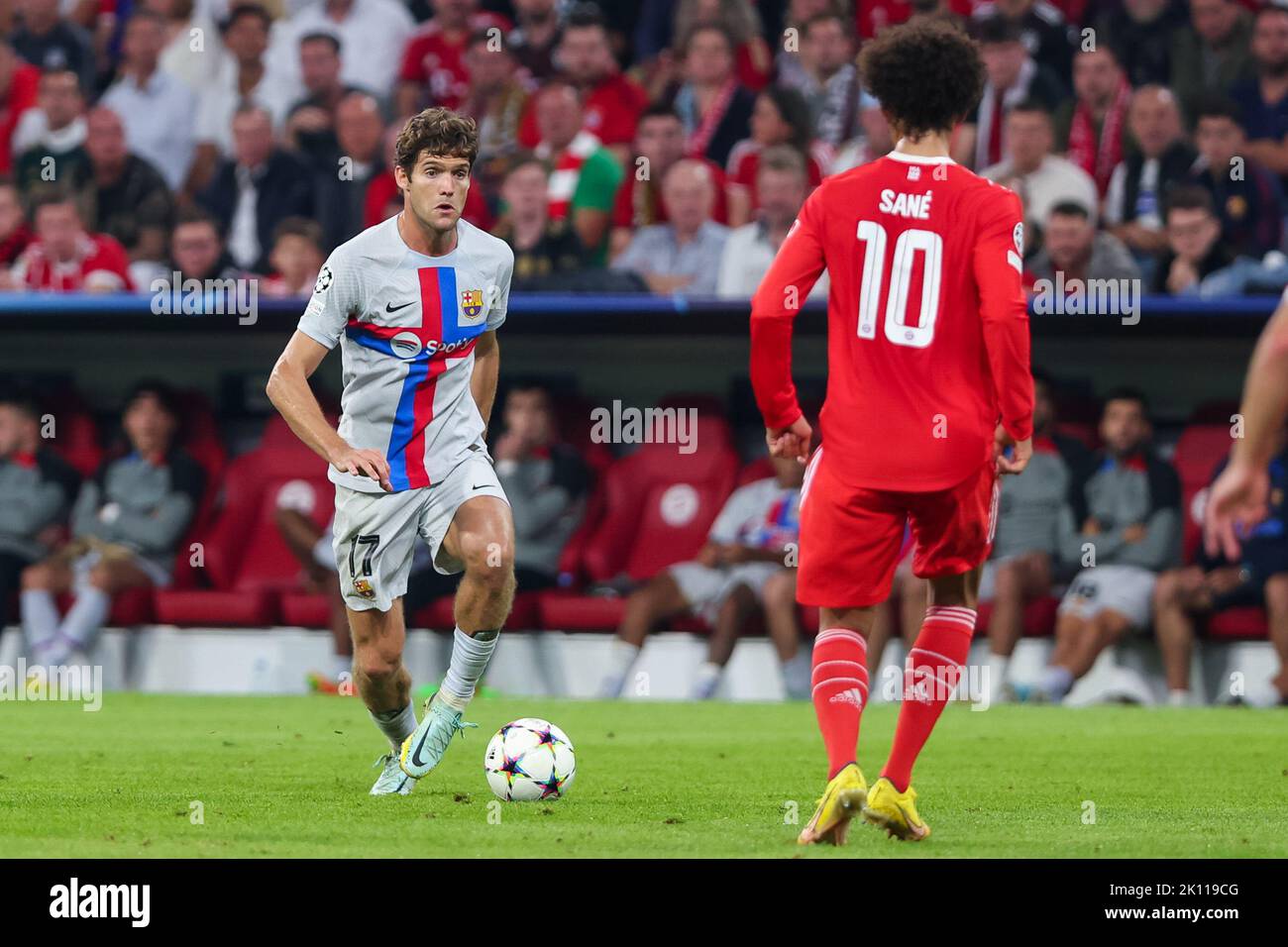 Marcos Alonso of FC Barcelona during the UEFA Champions League match ...