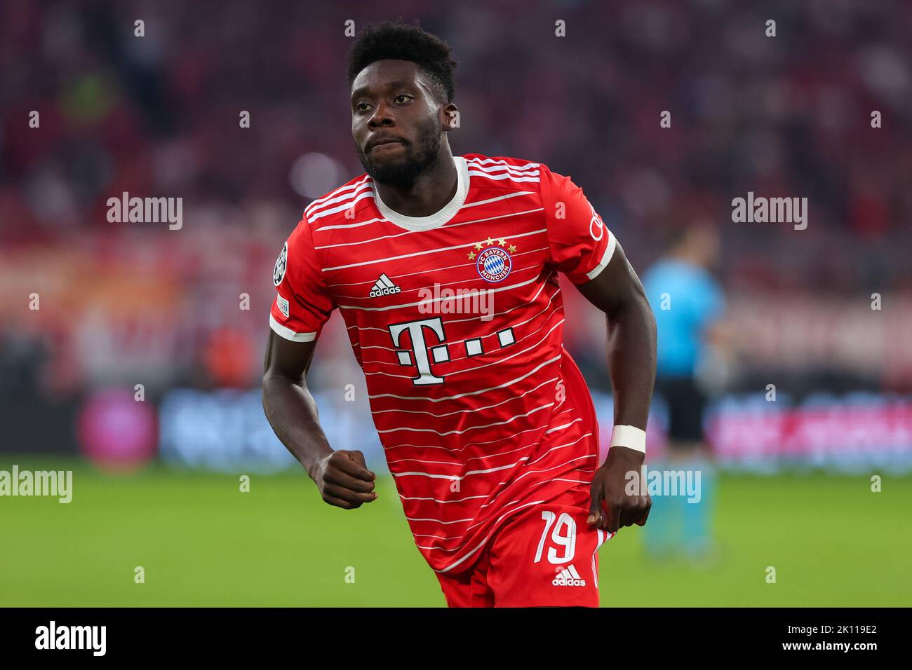 Alphonso Davies of FC Bayern Munich during the UEFA Champions League ...