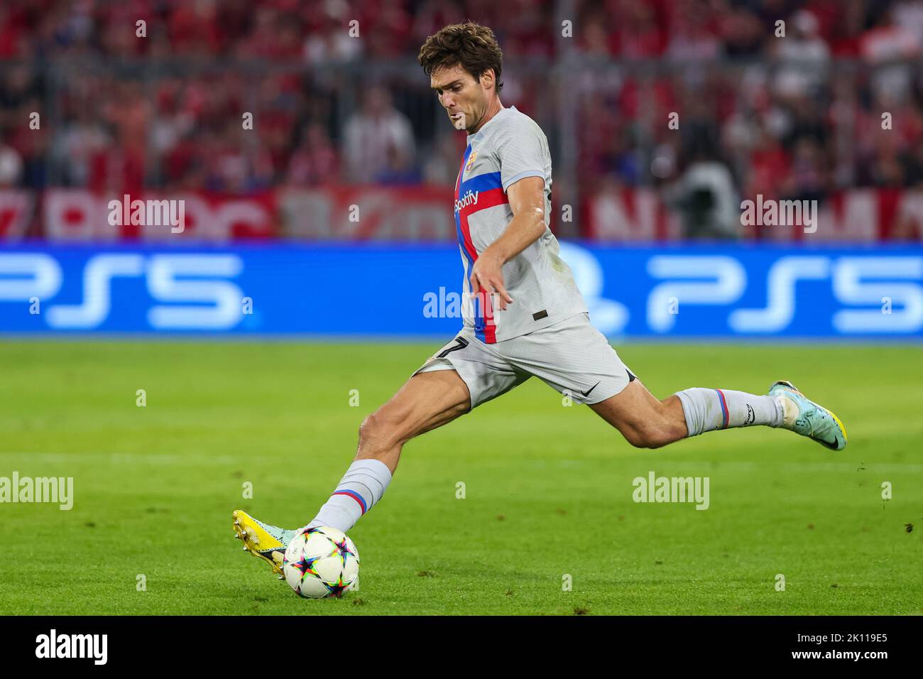 Marcos Alonso of FC Barcelona during the UEFA Champions League match ...