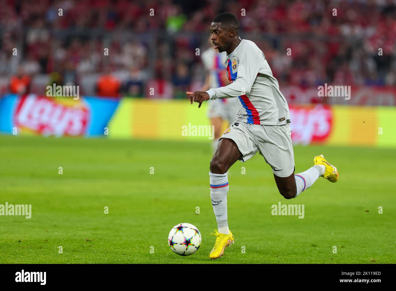 Ousmane Dembele of FC Barcelona during the UEFA Champions League match ...