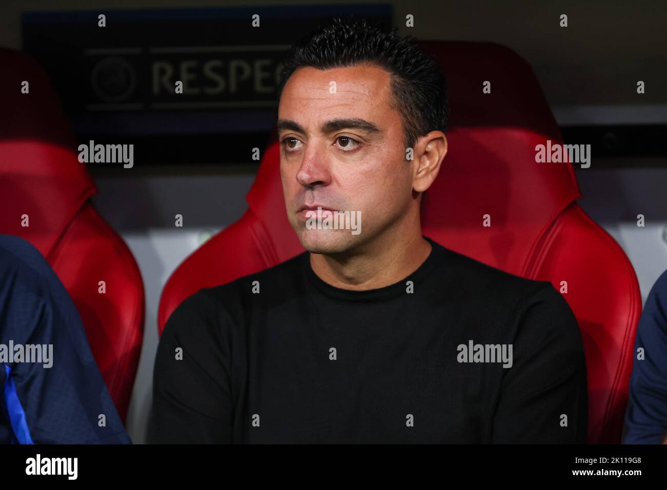 Xavi Hernandez of FC Barcelona during the UEFA Champions League match ...