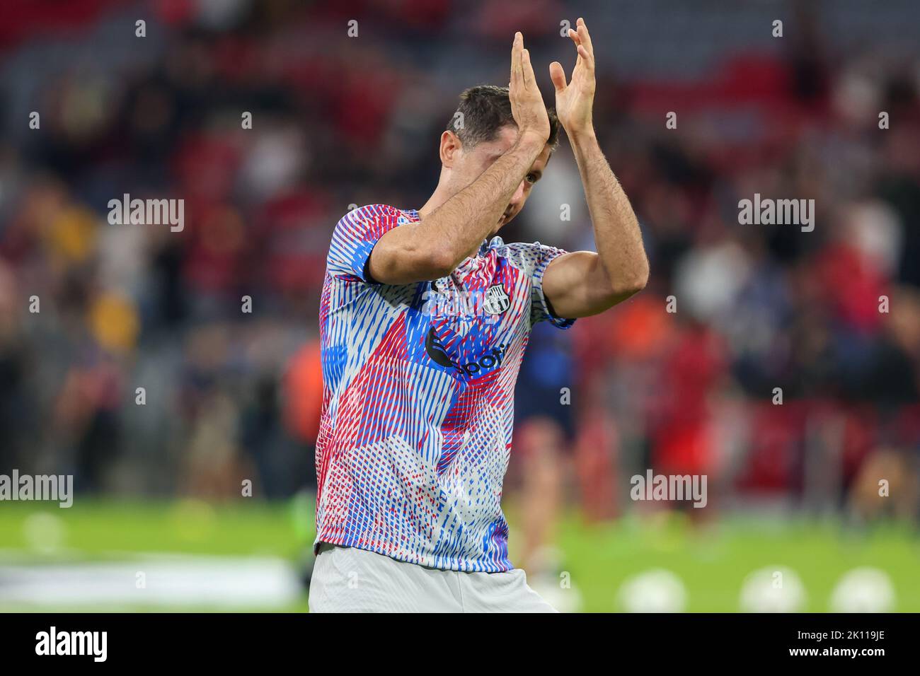 Robert Lewandowski of FC Barcelona during the UEFA Champions League ...