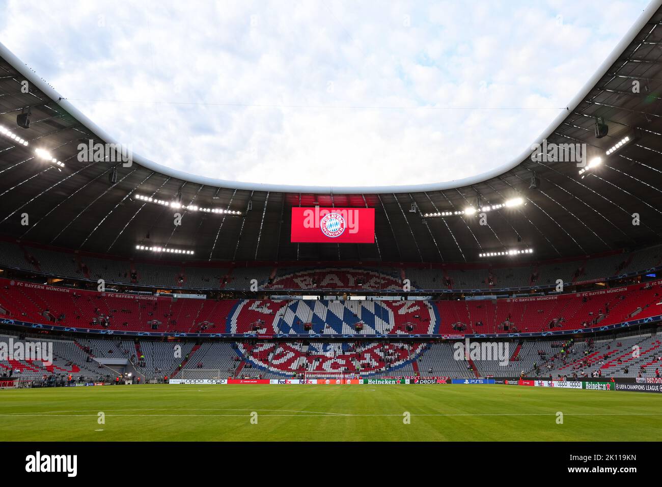 General view prior the UEFA Champions League match between C Bayern ...