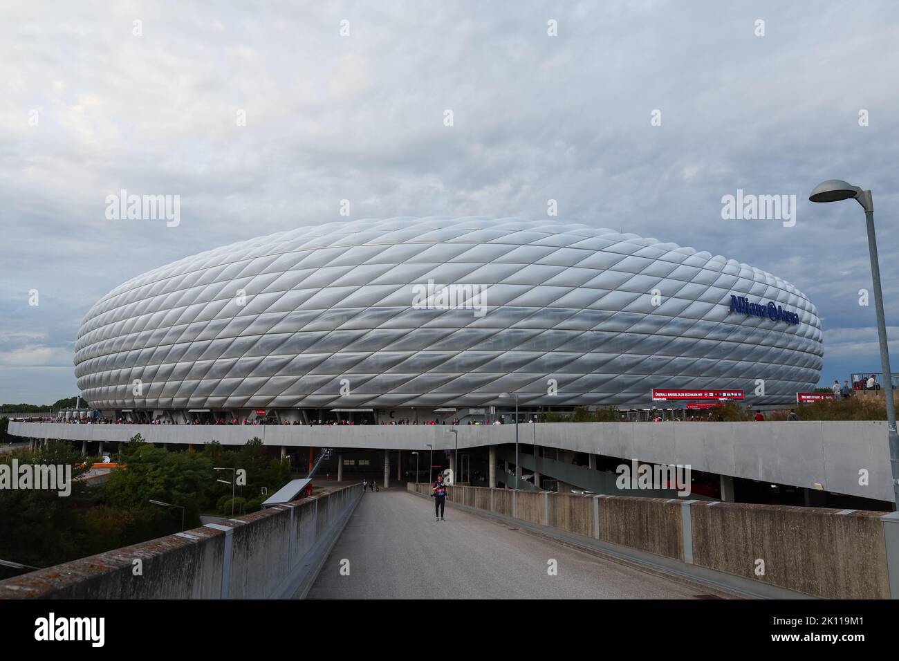 General view outside the stadium prior the UEFA Champions League match ...