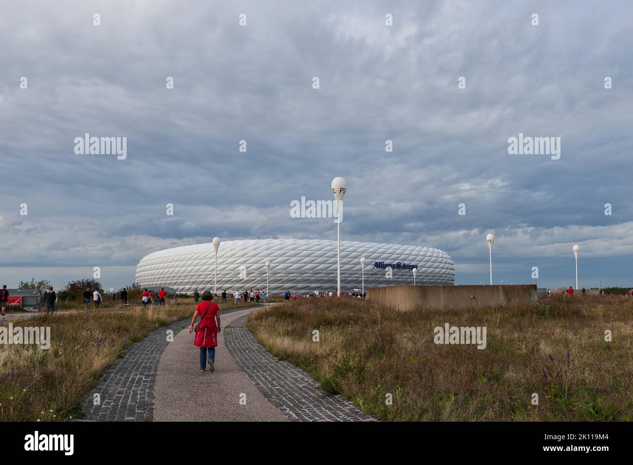 General view outside the stadium prior the UEFA Champions League match ...