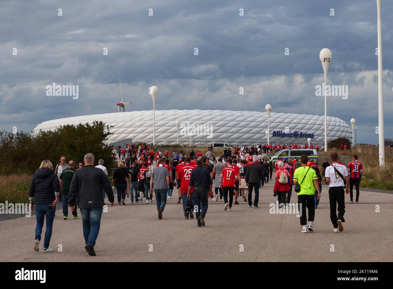 General view outside the stadium prior the UEFA Champions League match ...
