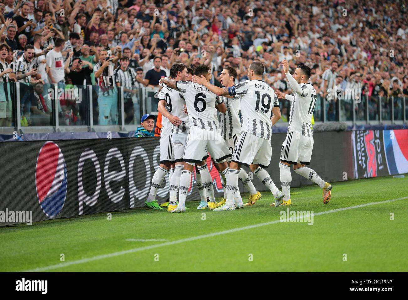 Arkadiusz Milik of Juventus Fc celebrating after a goal during the UEFA ...