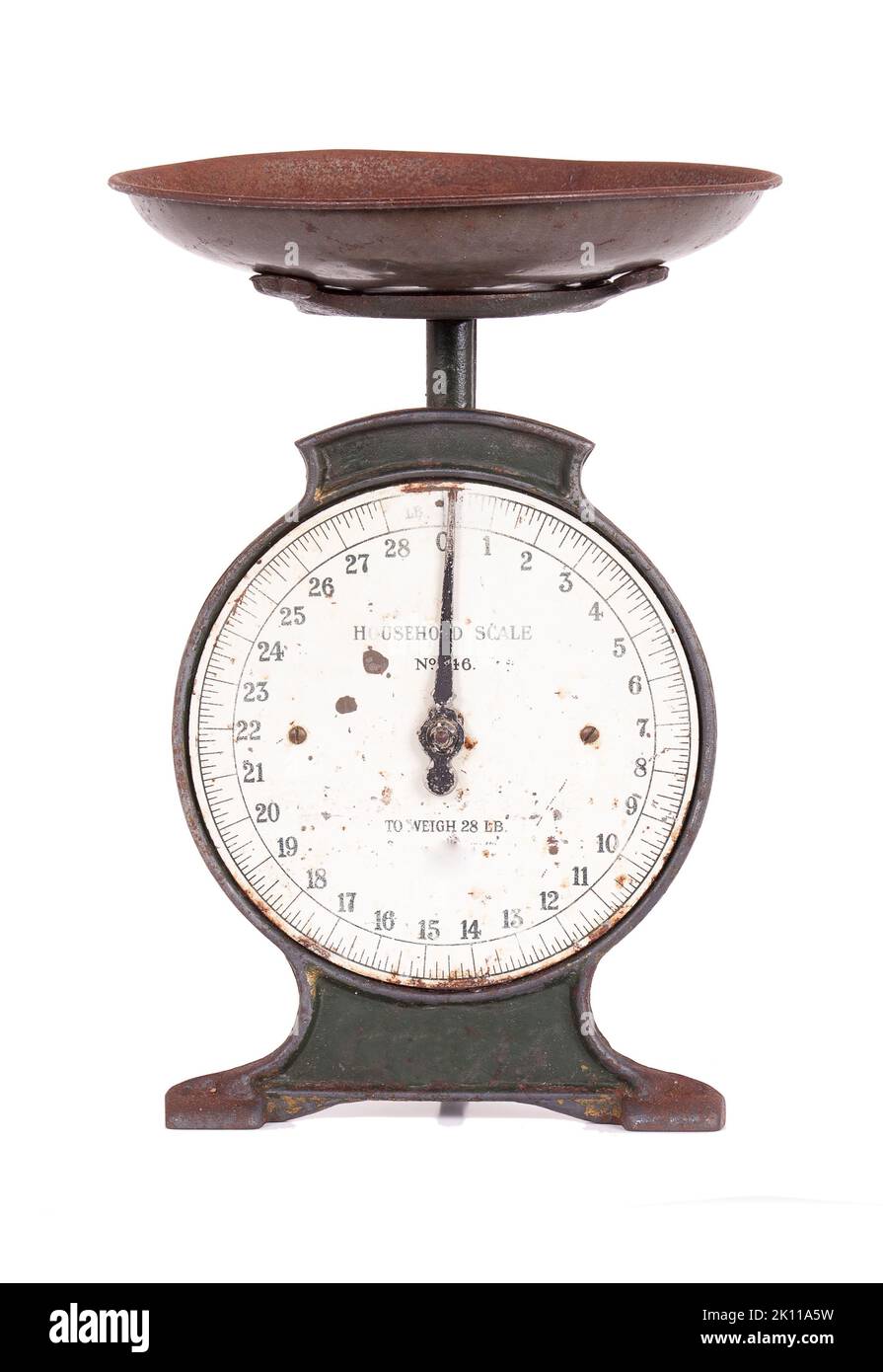 Vintage scales isolated on white background Stock Photo - Alamy