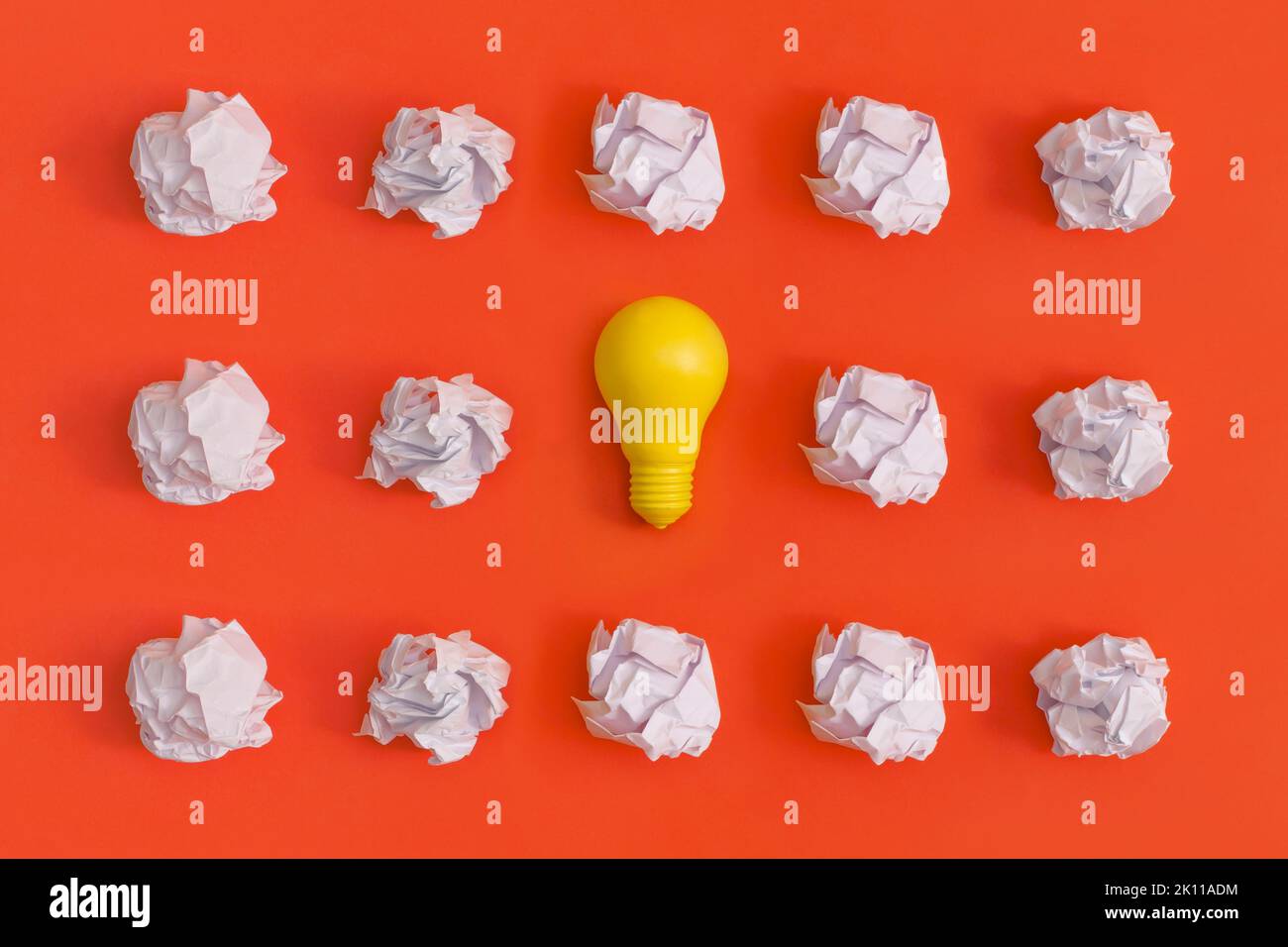Paper and light bulb on yellow background. Idea concept Stock Photo - Alamy