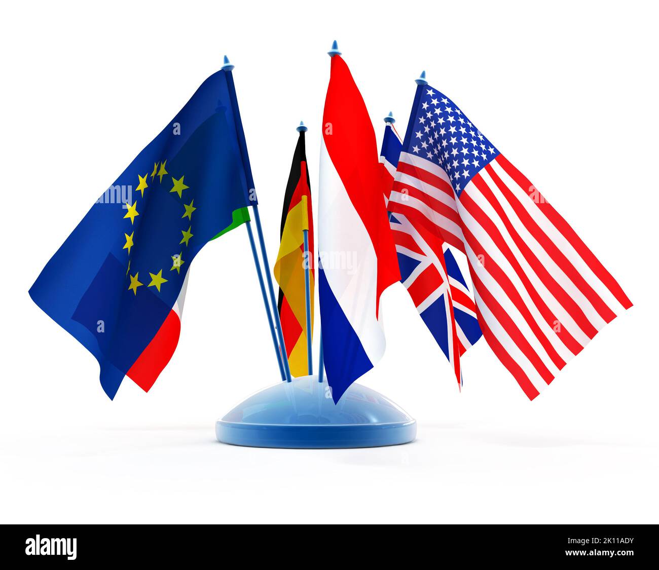 Two american flags Cut Out Stock Images & Pictures - Alamy