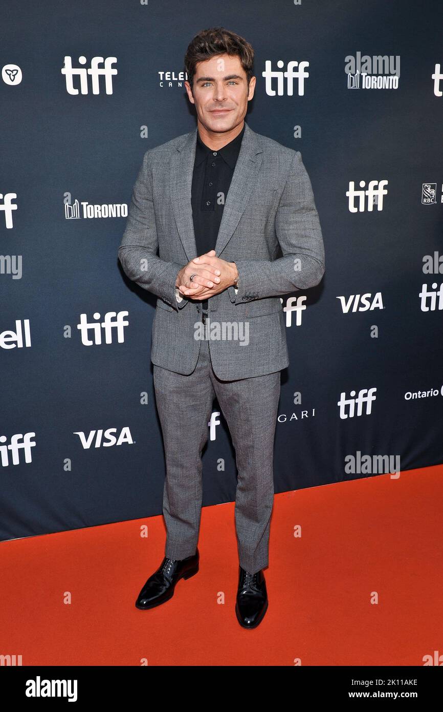 13 September 2022 - Toronto, Ontario, Canada - Zac Efron. 2022 Toronto ...