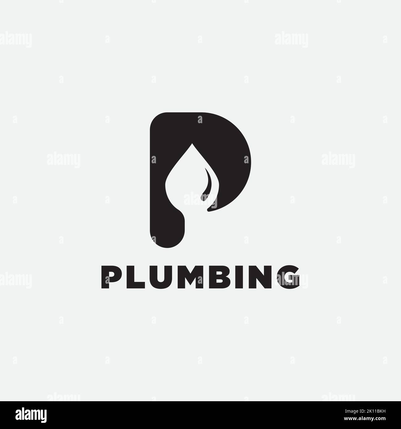 Plant logo vector design Black and White Stock Photos & Images - Alamy