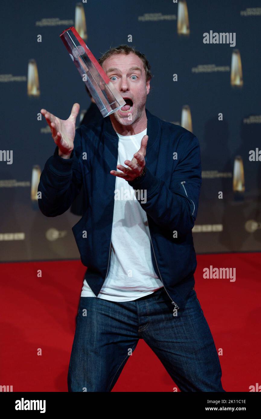 Cologne, Germany. 14th Sep, 2022. Actor Mark Waschke Throws the award ...