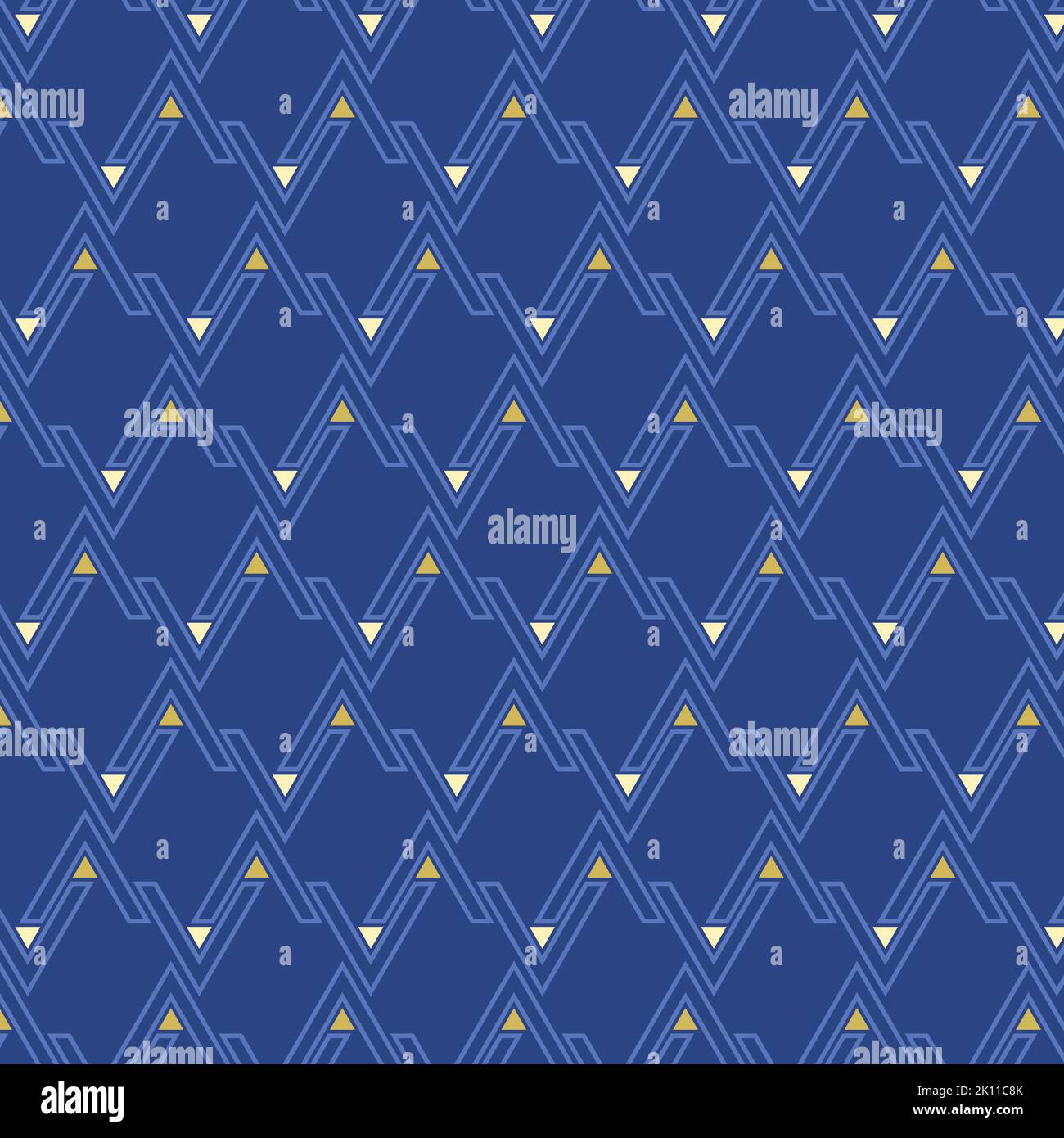 Beautiful stunning geometric seamless repeating pattern. blue theme ...