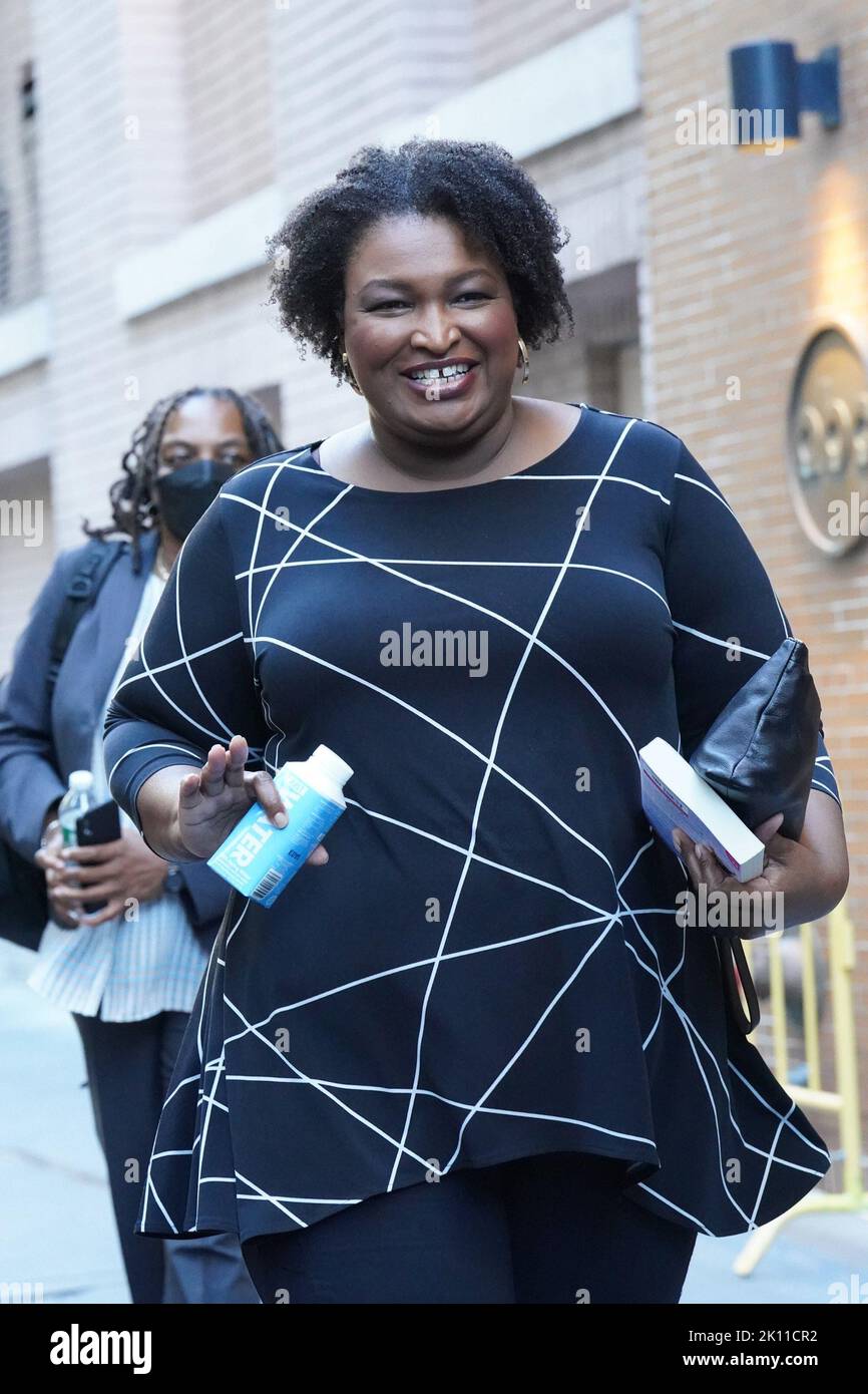 New York, NY, USA. 14th Sep, 2022. Stacey Abrams, THE VIEW out and ...