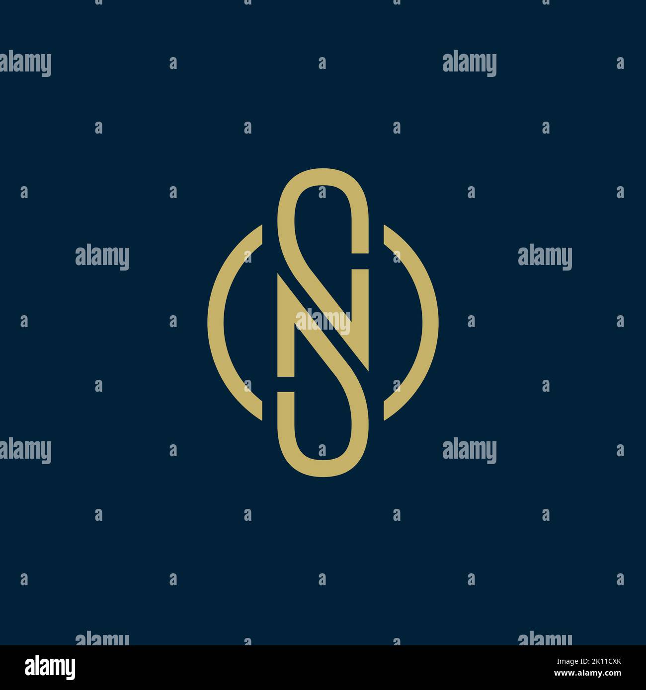 Letter N S icon logo design template. creative initial S N symbol ...