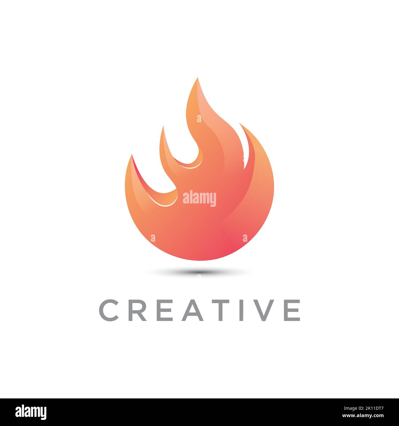 Fire logo design template. abstract flame icon Stock Vector Image & Art ...