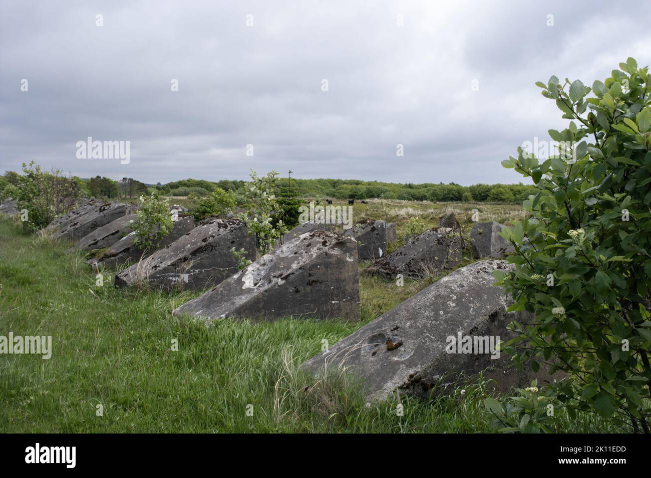 Brusand, Norway - June 3, 2022: Hitlertennene was a defense structure ...