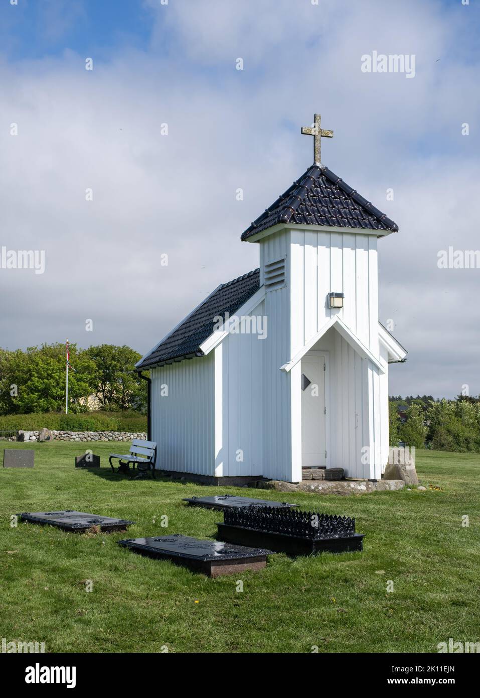 Varhaug, Norway - June 3, 2022: Varhaug Gamle Gravlund is a cemetery ...