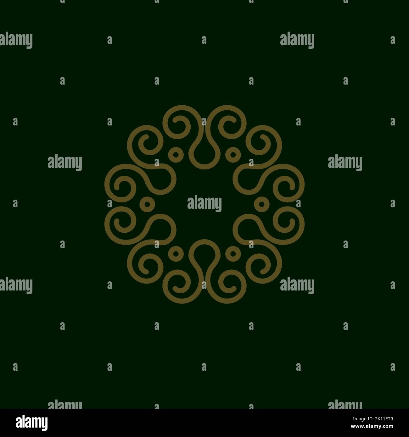 graceful monogram logo design template Stock Vector Image & Art - Alamy