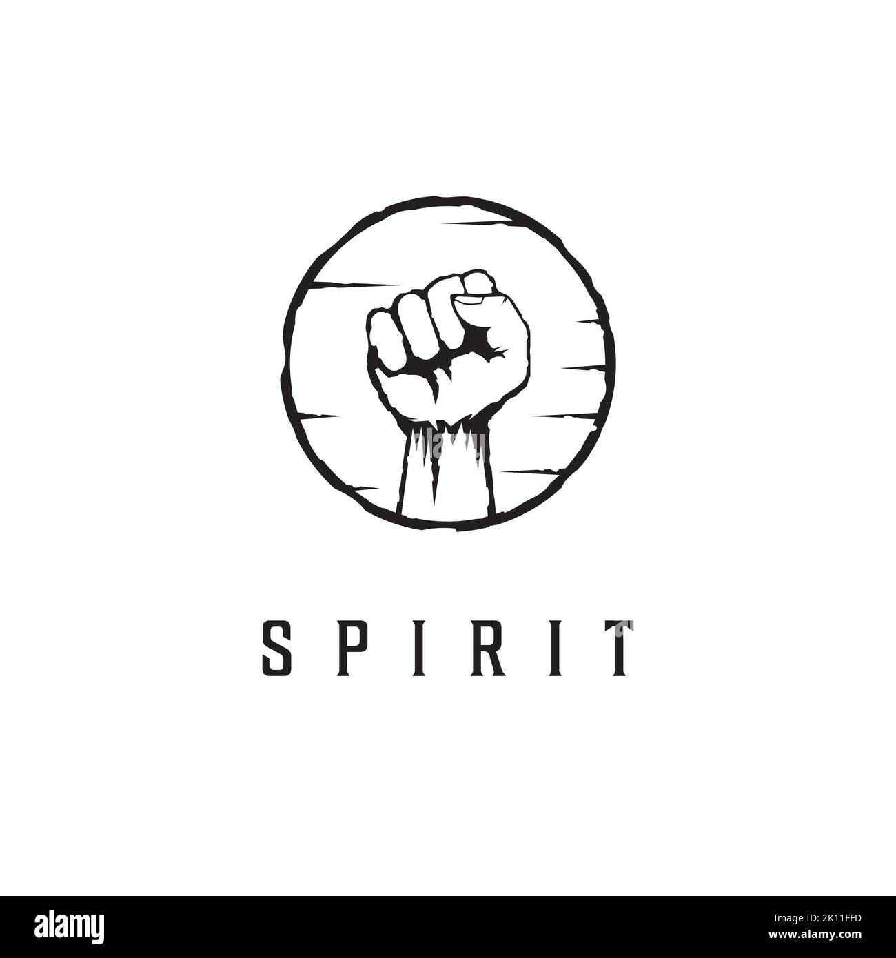 Vector hand drawn emblem Black and White Stock Photos & Images - Alamy