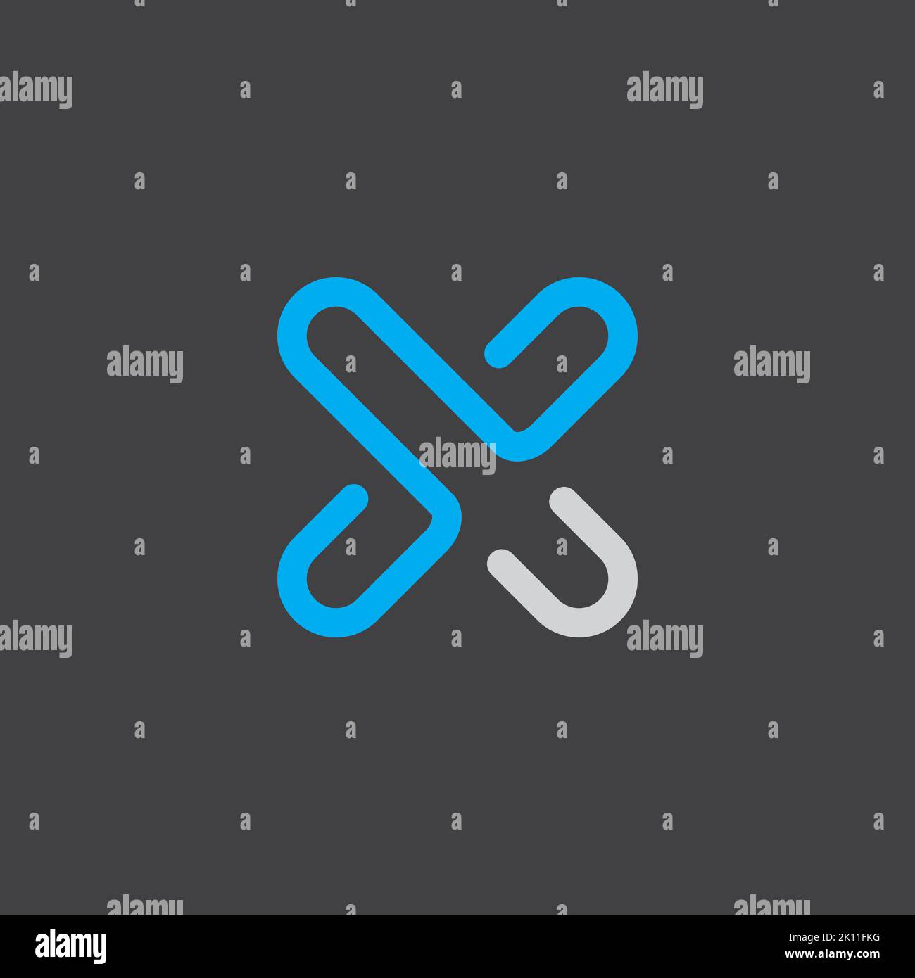Modern creative blue letter Stock Vector Images - Alamy